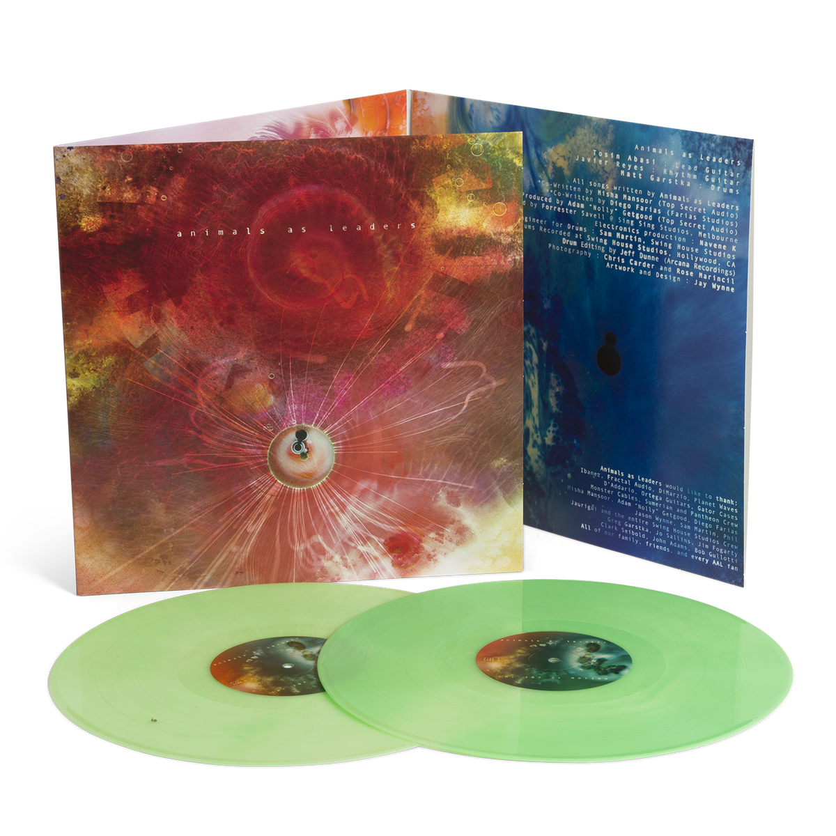 The Joy of Motion Mint Green/Milky Clear Galaxy 2xLP Vinyl – Animals as ...